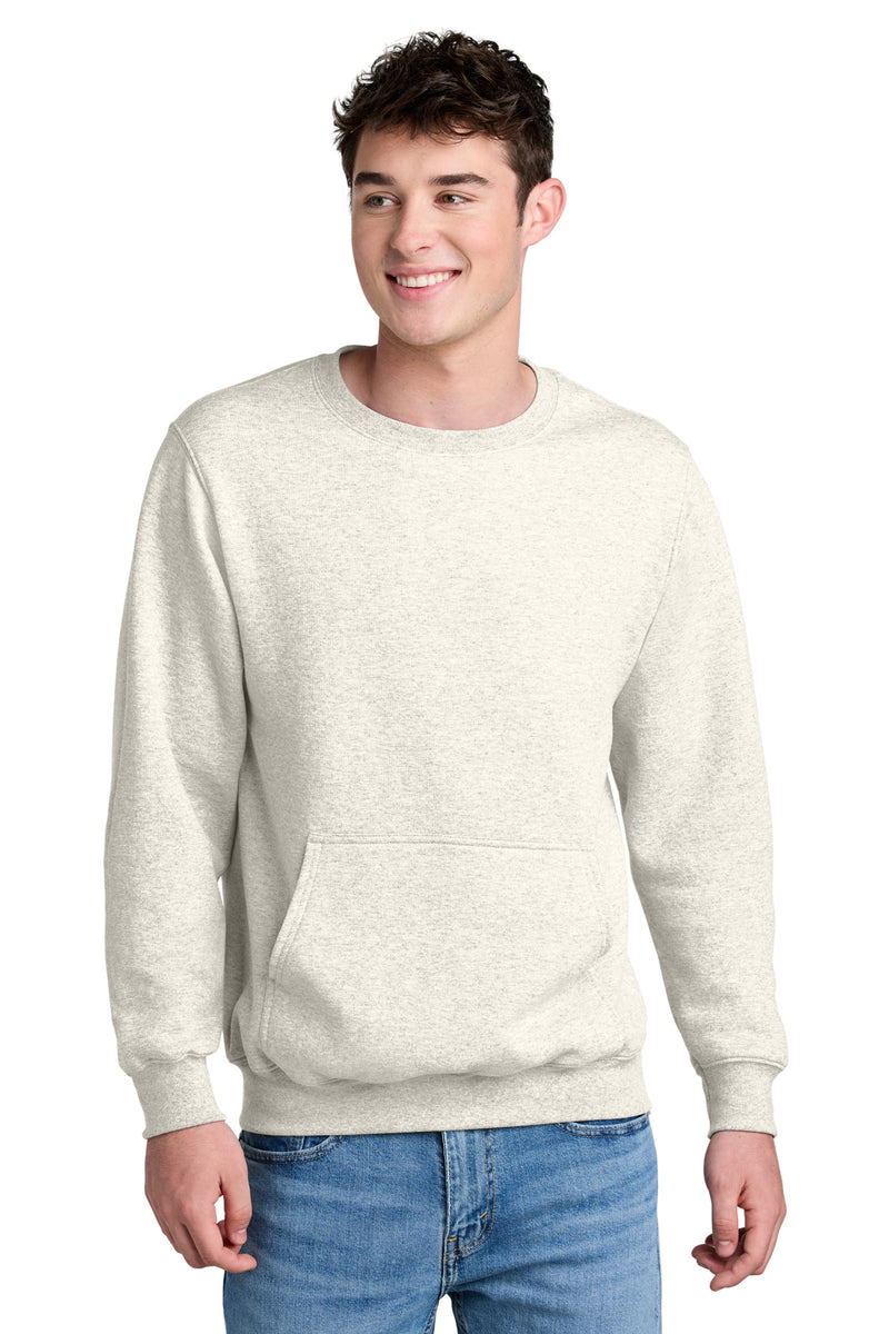 Port & Company Core Fleece Crewneck Pocket Sweatshirt – Six Flags ...